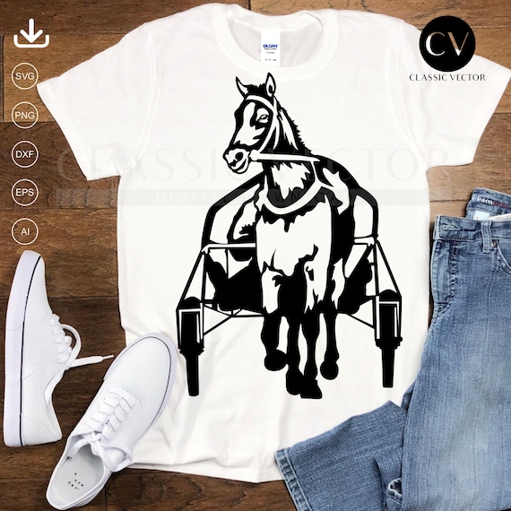 Harness Racing Svg Horse Racing Clipart | Etsy