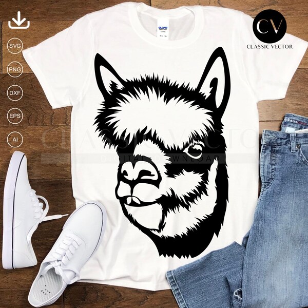 Alpaca Svg - Etsy