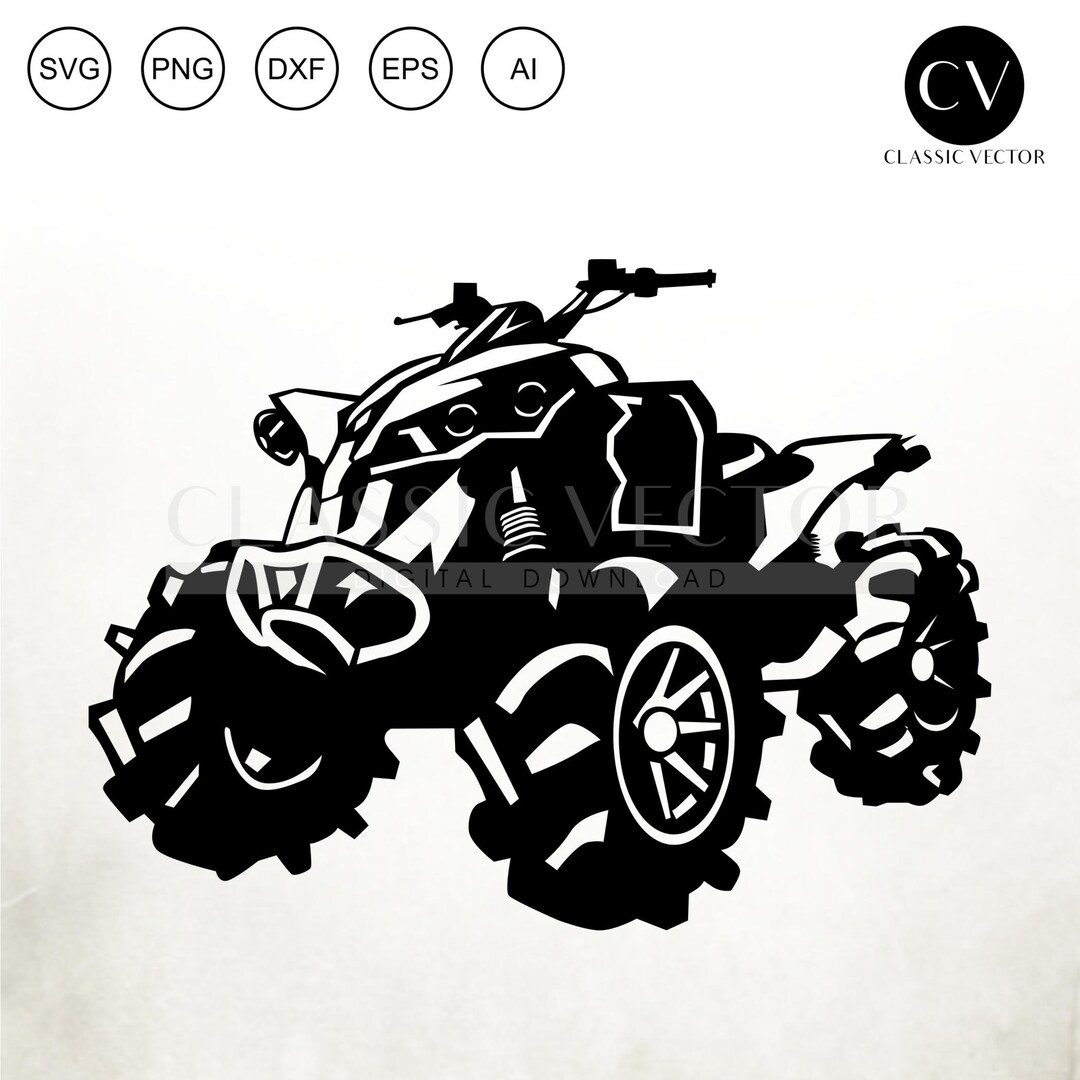 Atv Silhouette, Atv Svg, Atv Png, Atv Vector, Quad Silhouette, Quad Svg ...