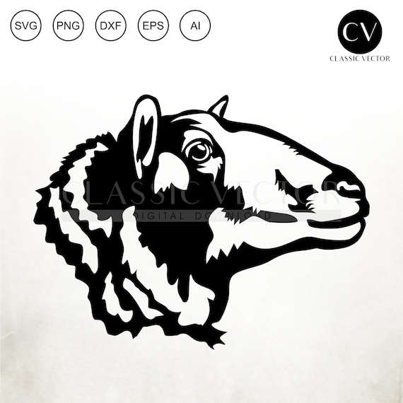 Sheep Head SVG Goat Svg | Etsy