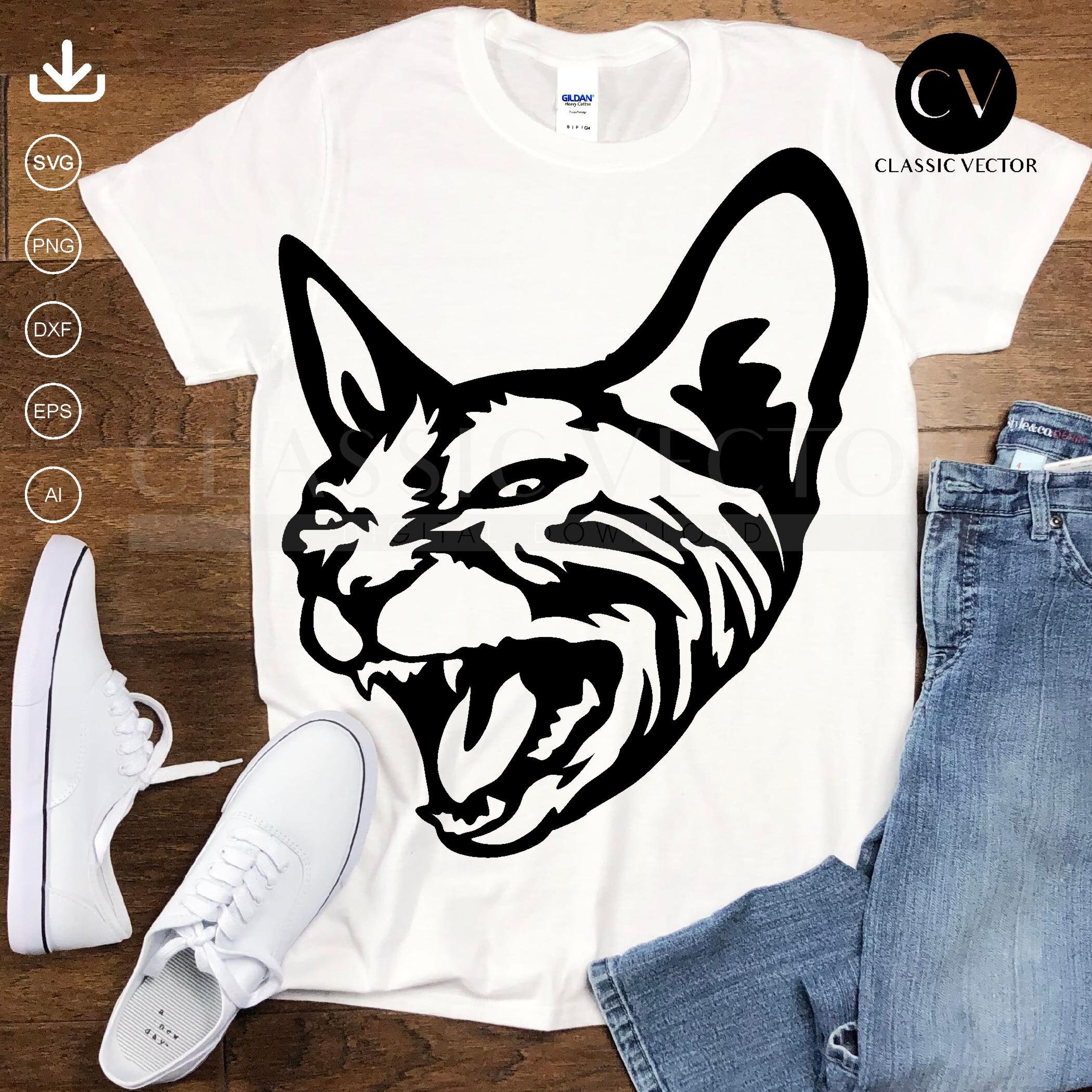 Sphynx Angry Face Clipart Cat Svg - Etsy