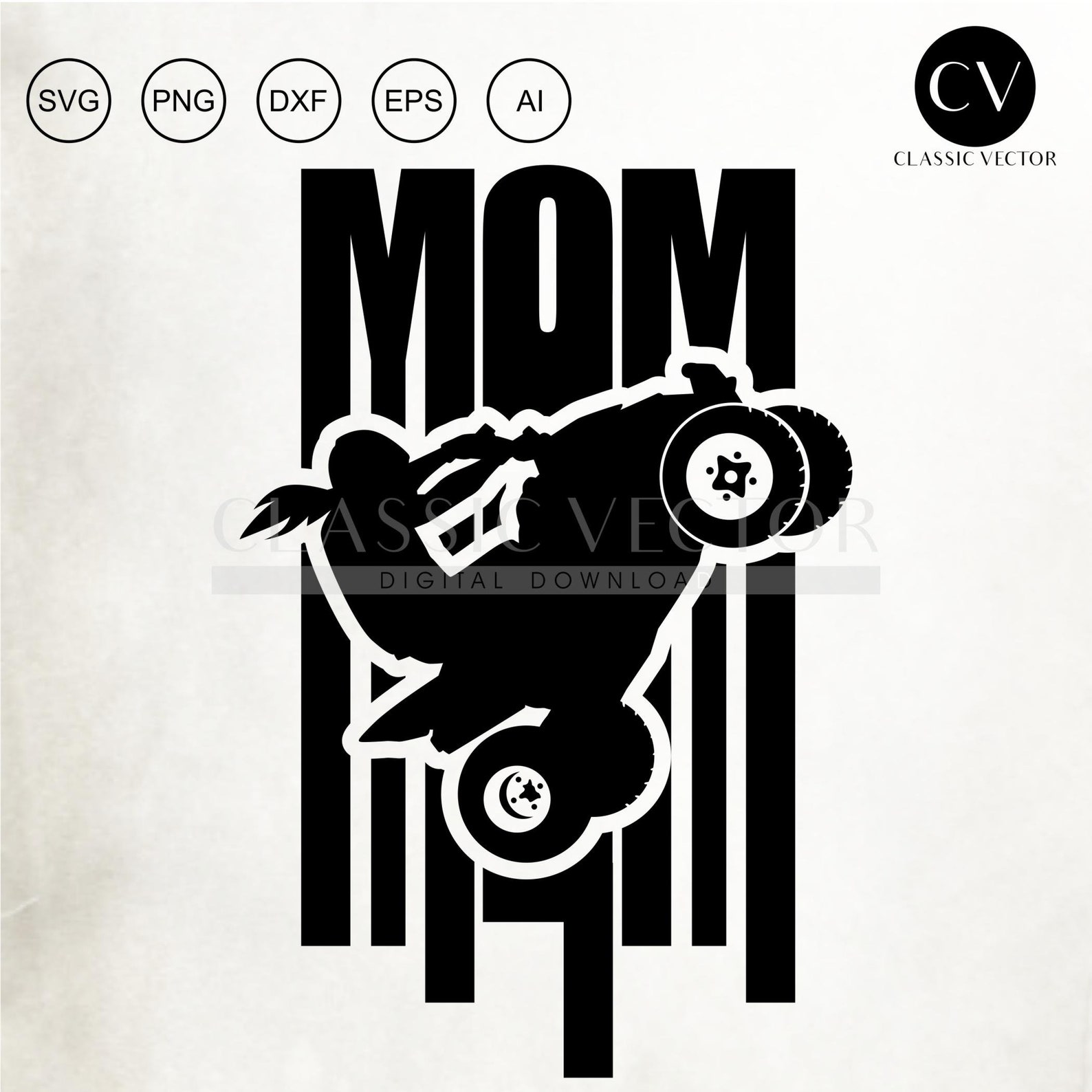 Quad Mom - Quad Mommy, Atv Svg, ATV Cut File, Quad Riding Svg, Quading ...
