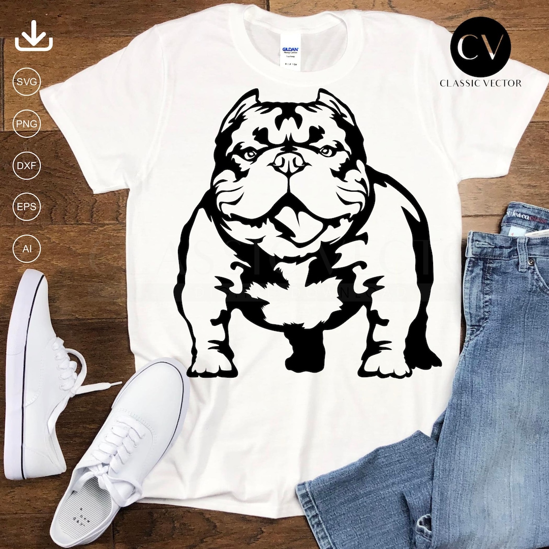 Cute Bully SVG - Etsy