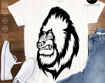 Baboon Svg File - Etsy