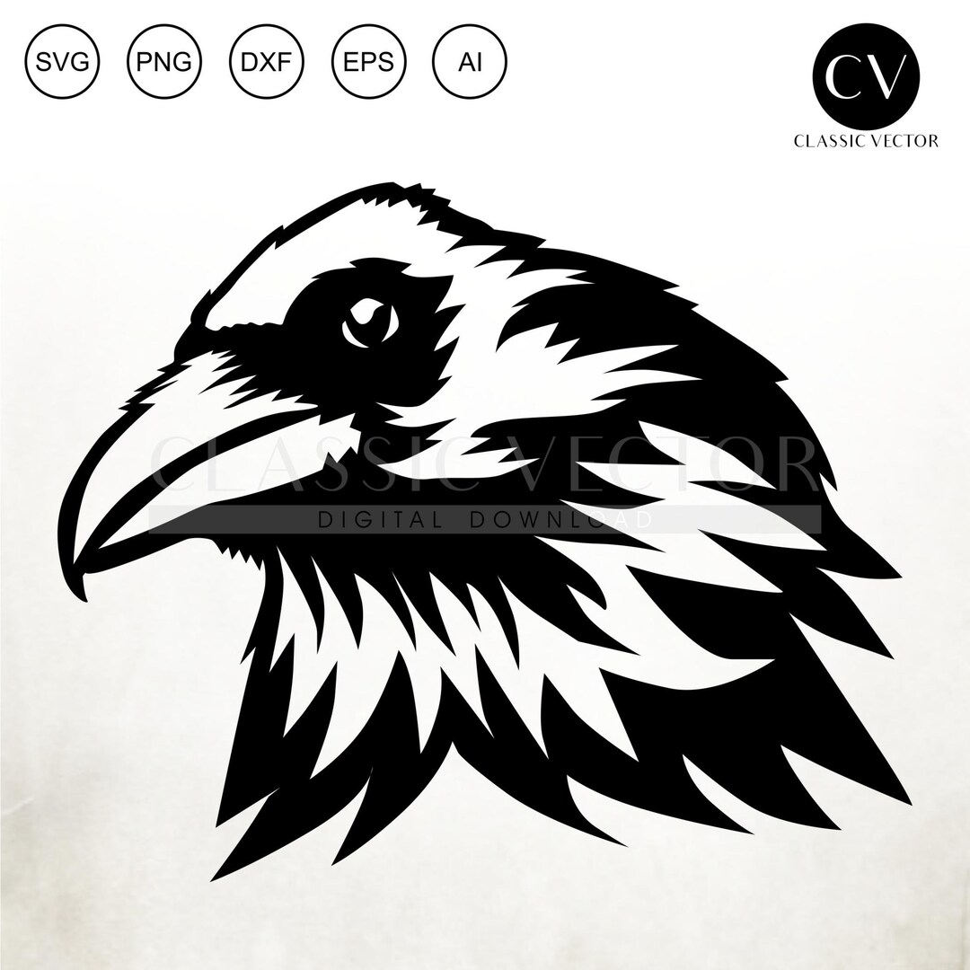 Crow Head Crow Svg Crow Png Crow Cutfile Crow Cut Files - Etsy Portugal