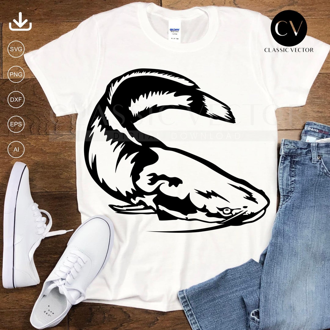 Catfish SVG File - Svg File for Cricut and Prints - Etsy