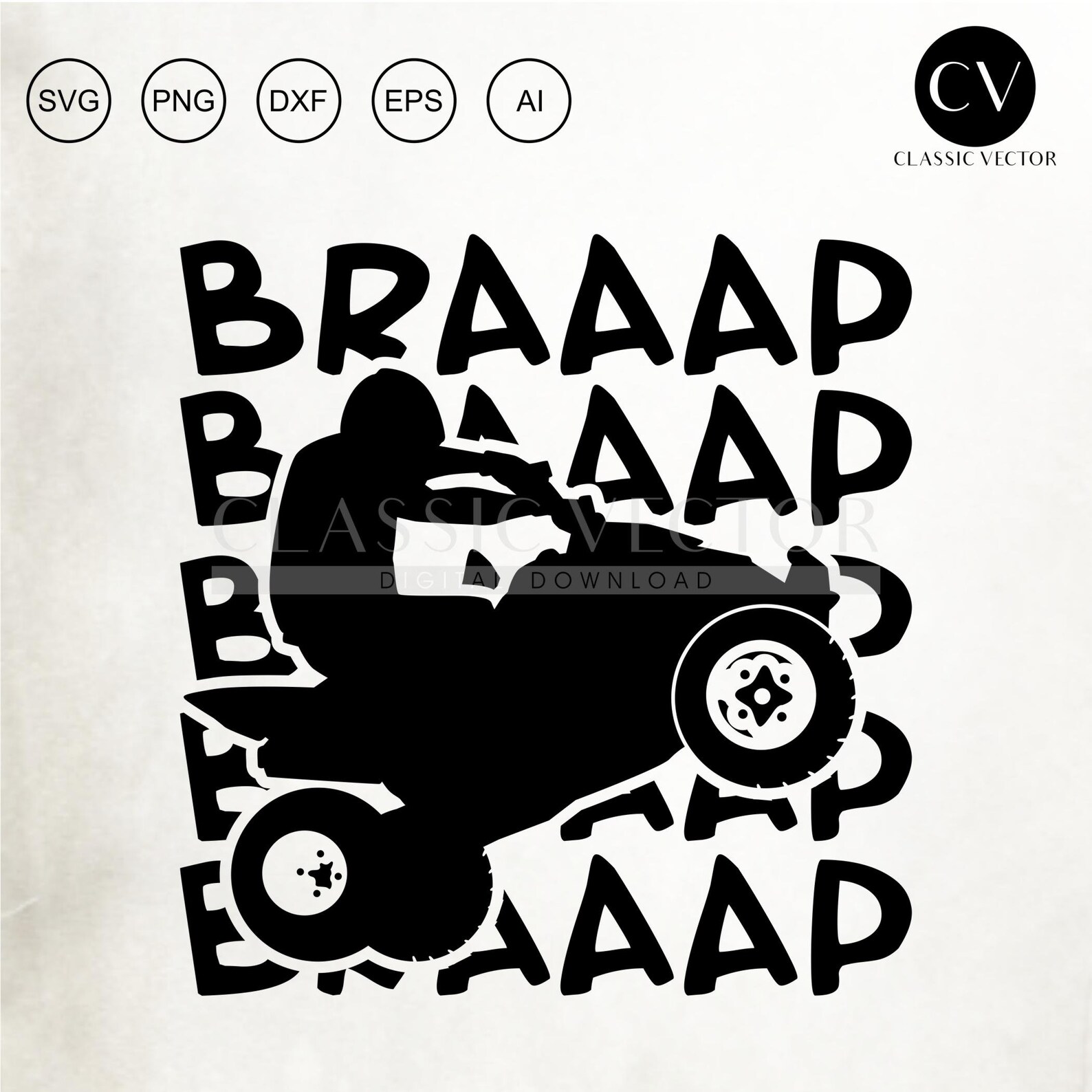 Braaap Svg Braaap Png Atv Svg ATV Cut File Quad Riding - Etsy