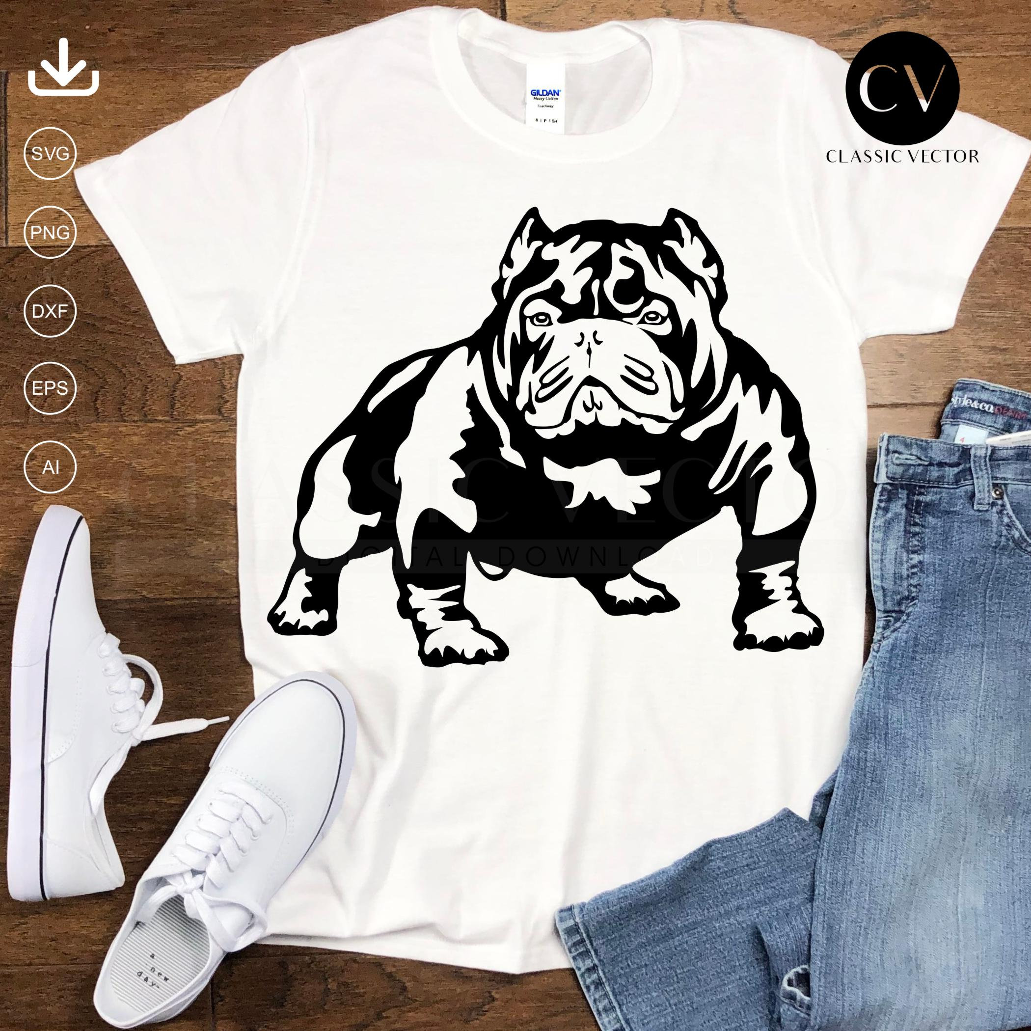 Beautiful Bully Dog SVG | Etsy