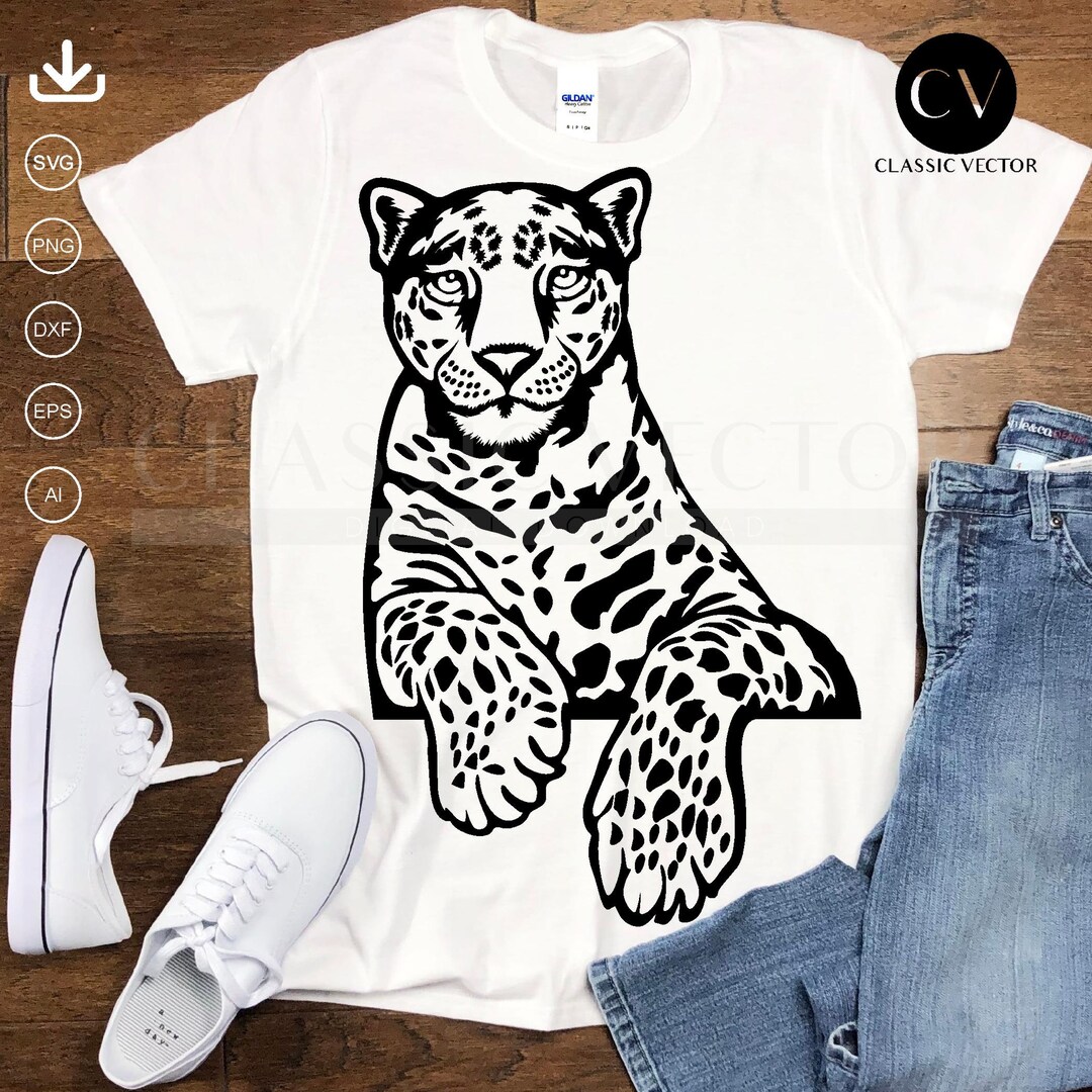 Cheetah Relaxing Svg - Cheetah Peeking SVG File - Etsy Canada