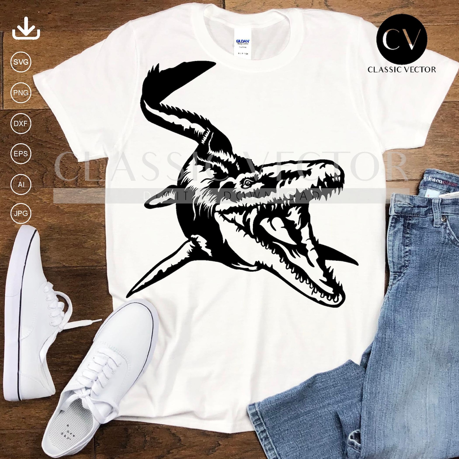 Mosasaurus Digital Download Mosasaur Svg File - Etsy