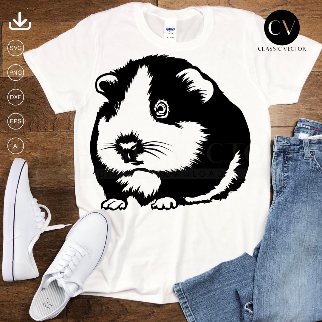 Cute Fat Guinea Pig SVG - Etsy