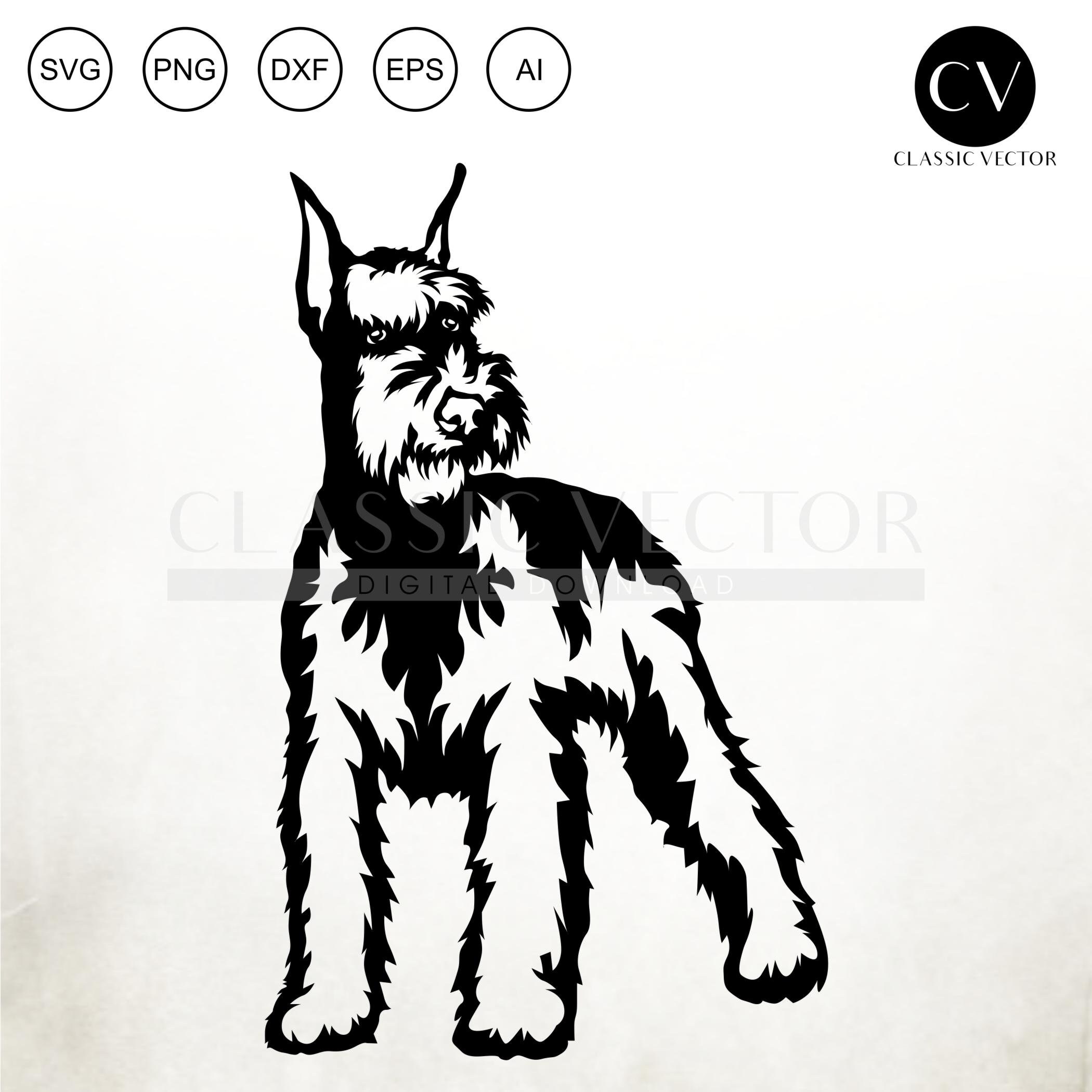 Schnauzer Svg - Etsy