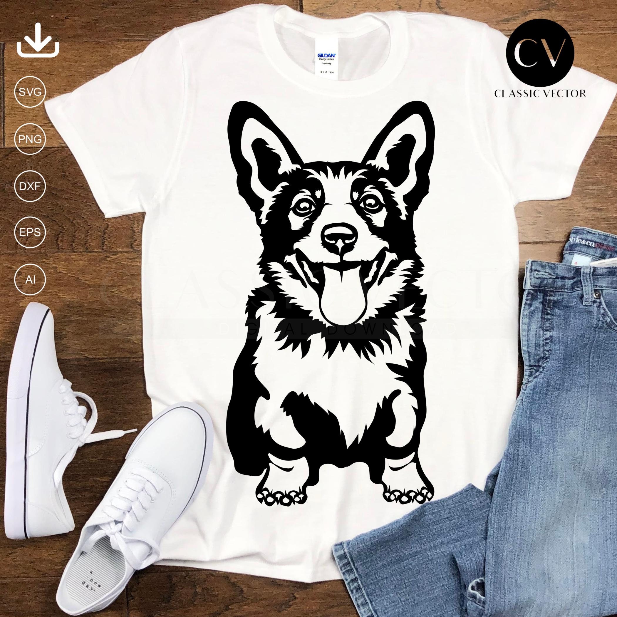Cute Corgi Dog SVG - Etsy