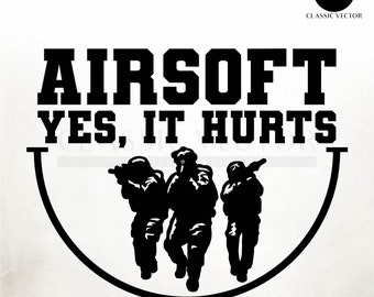Airsoft Rifle Svg - Etsy Australia