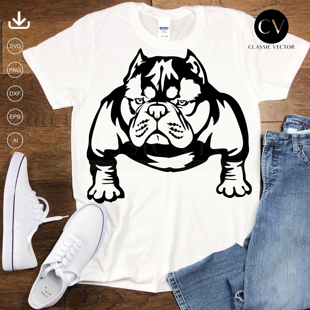 Bully Bull Dog SVG - Etsy