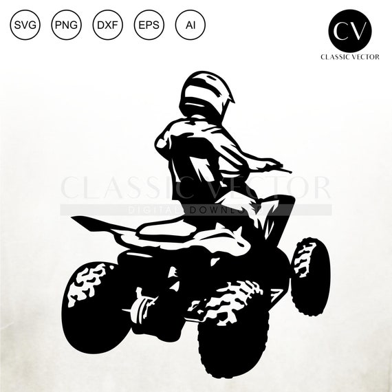 ATV Rider Kid Atv Kid Quad Riding Svg Quading Svg Dirt - Etsy