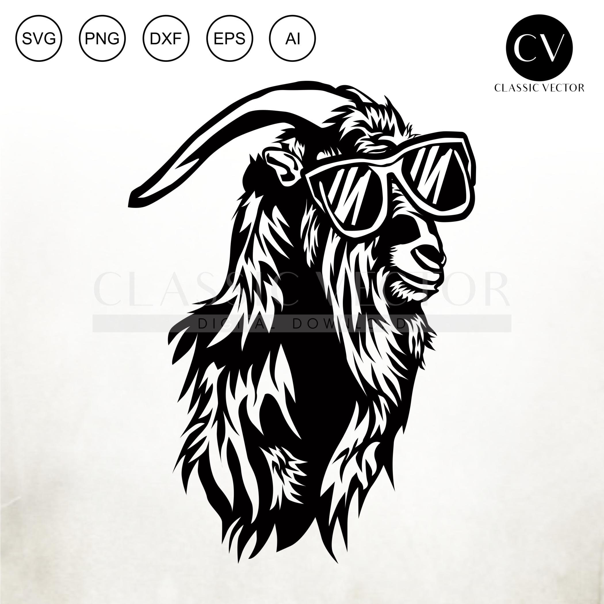 Cool Buck Goat SVG - Etsy