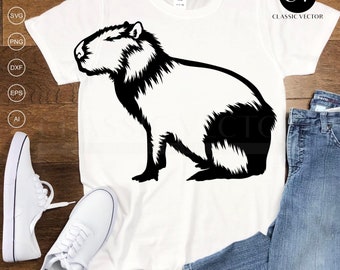 Capybara Silhouette Svg Capybara Silhouette Png Capybara Cut File for ...