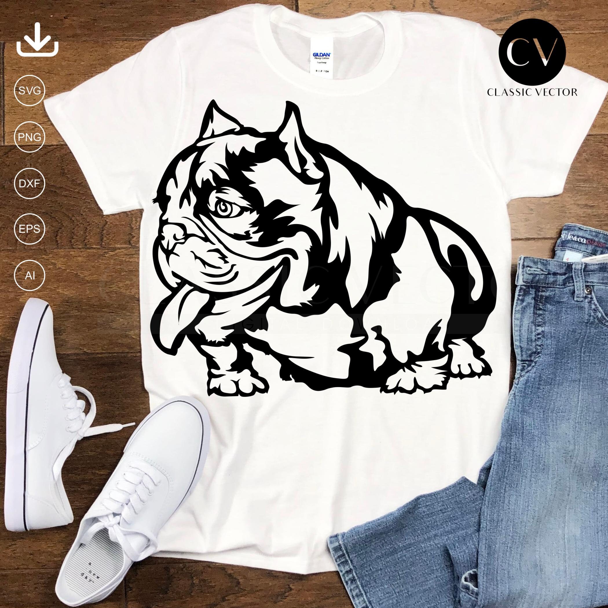 Amazing American Bully Dog SVG - Etsy