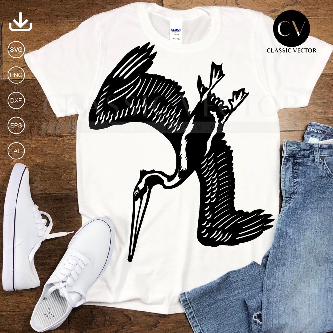 Pelican Diving Clipart Bird Dive Svg - Etsy