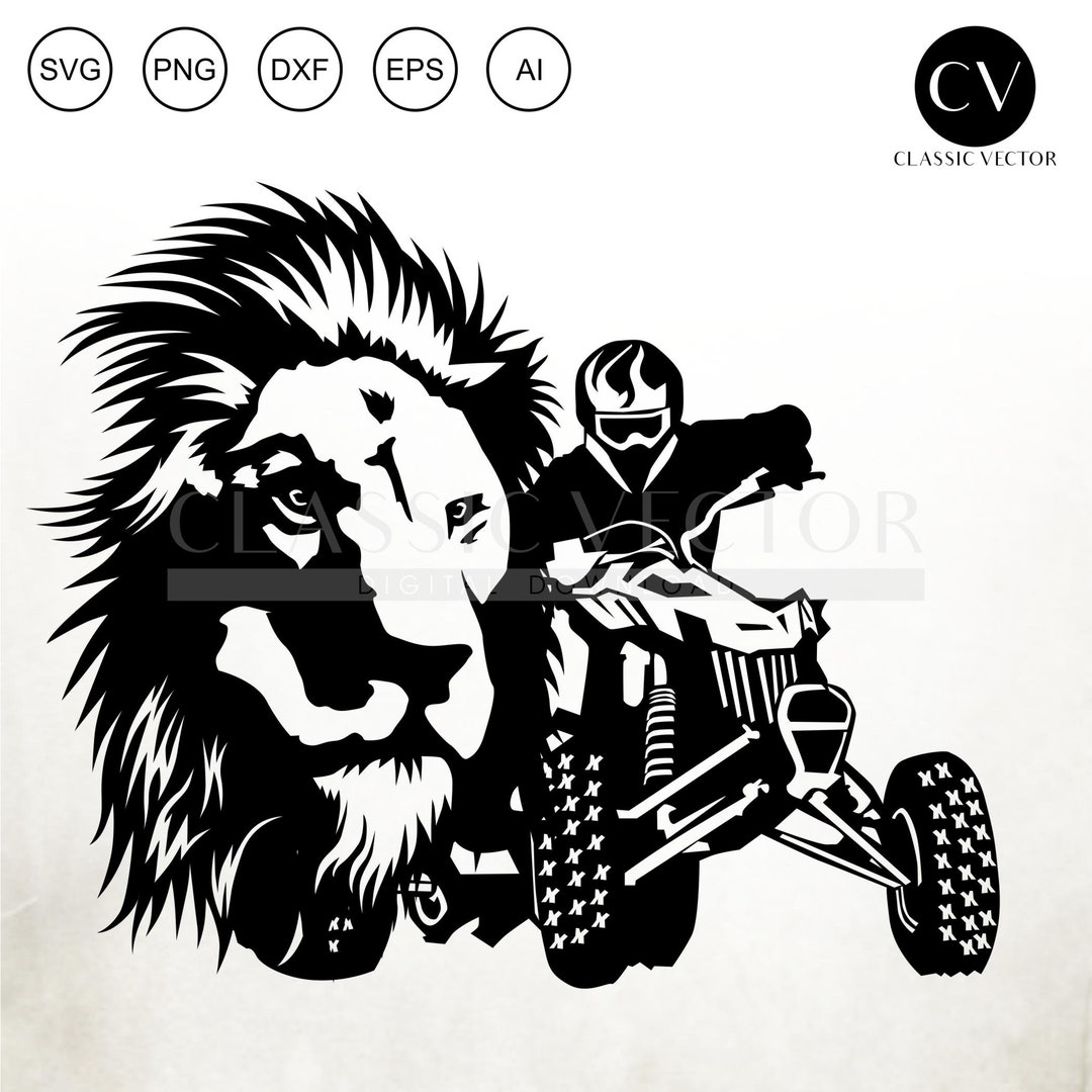 ATV Lions Team, Lions Quad, Quad Bike Svg, Offroad Svg, Lion Svg, Atv ...