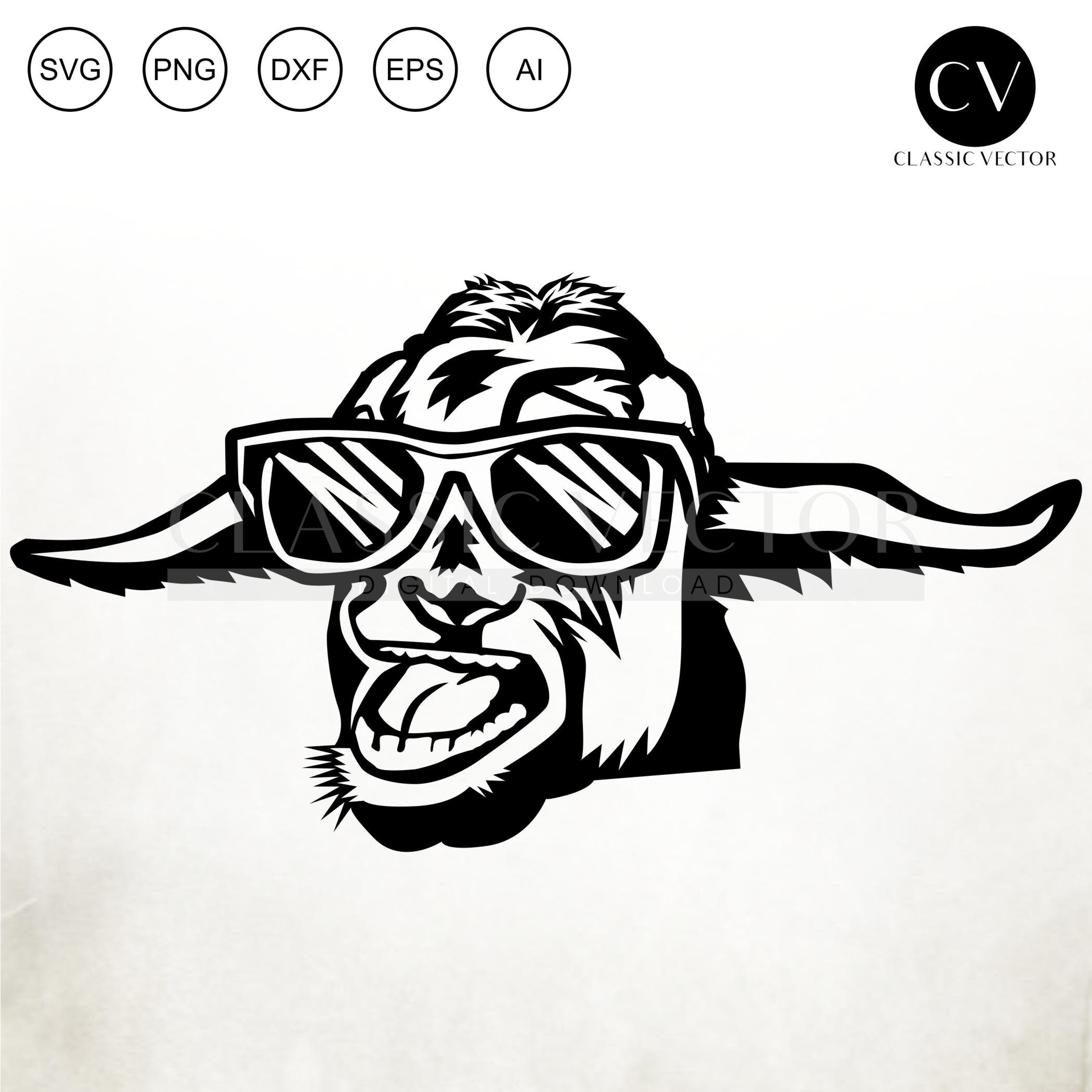 Happy Goat Svg - Etsy