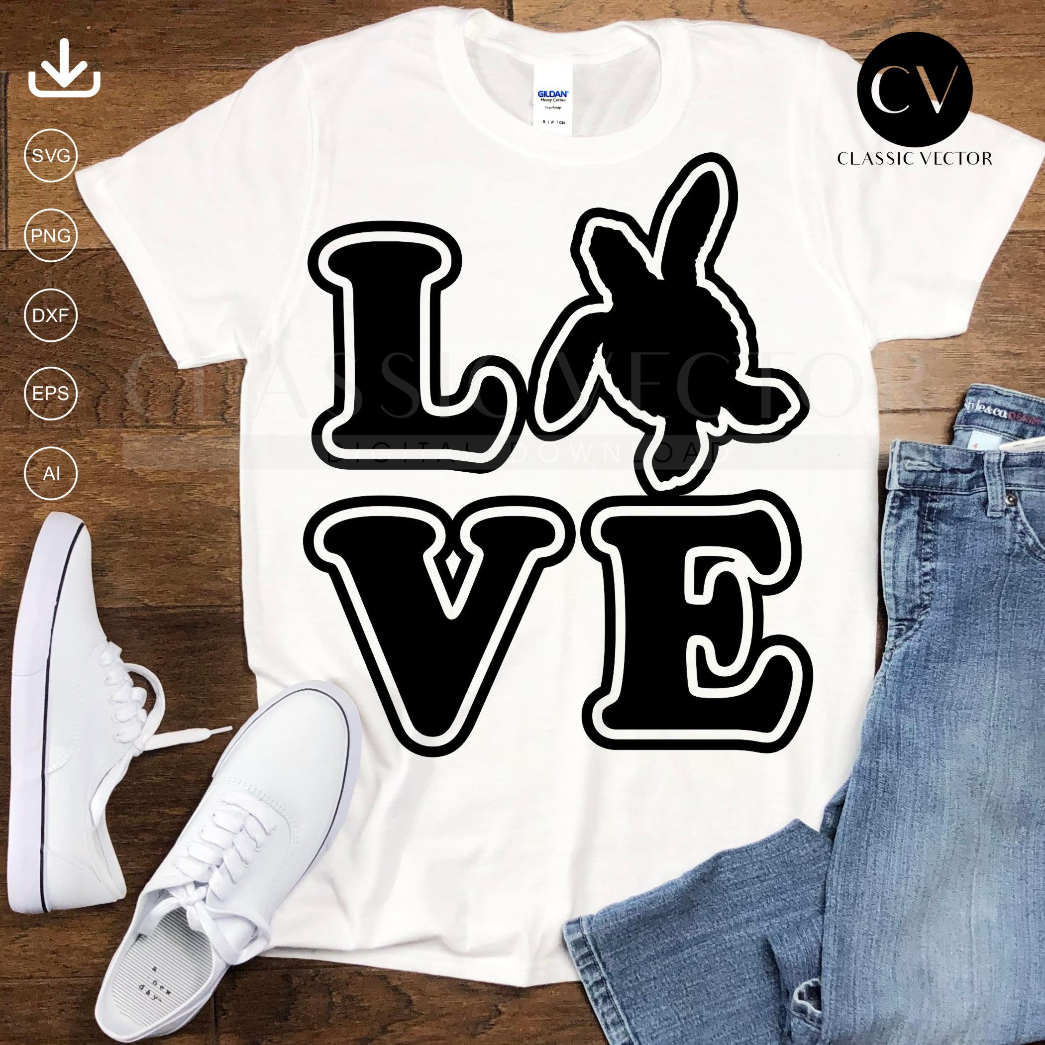 Turtle Lover Clipart Love Sea Turtle - Etsy