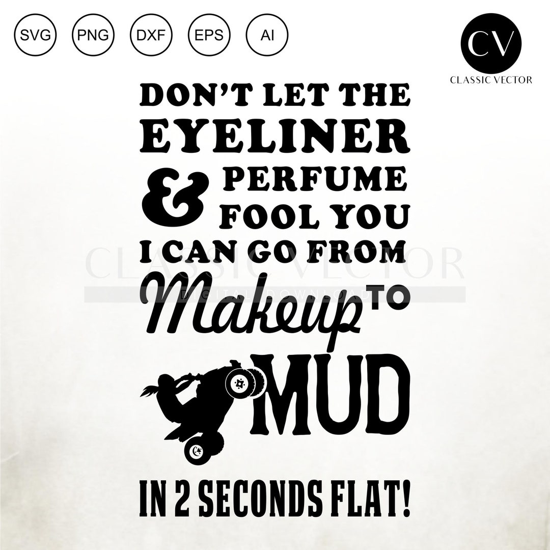 Quad Girl, ATV Girl, Funny Quad, Funny ATV, Quad Riding Svg, Quading ...