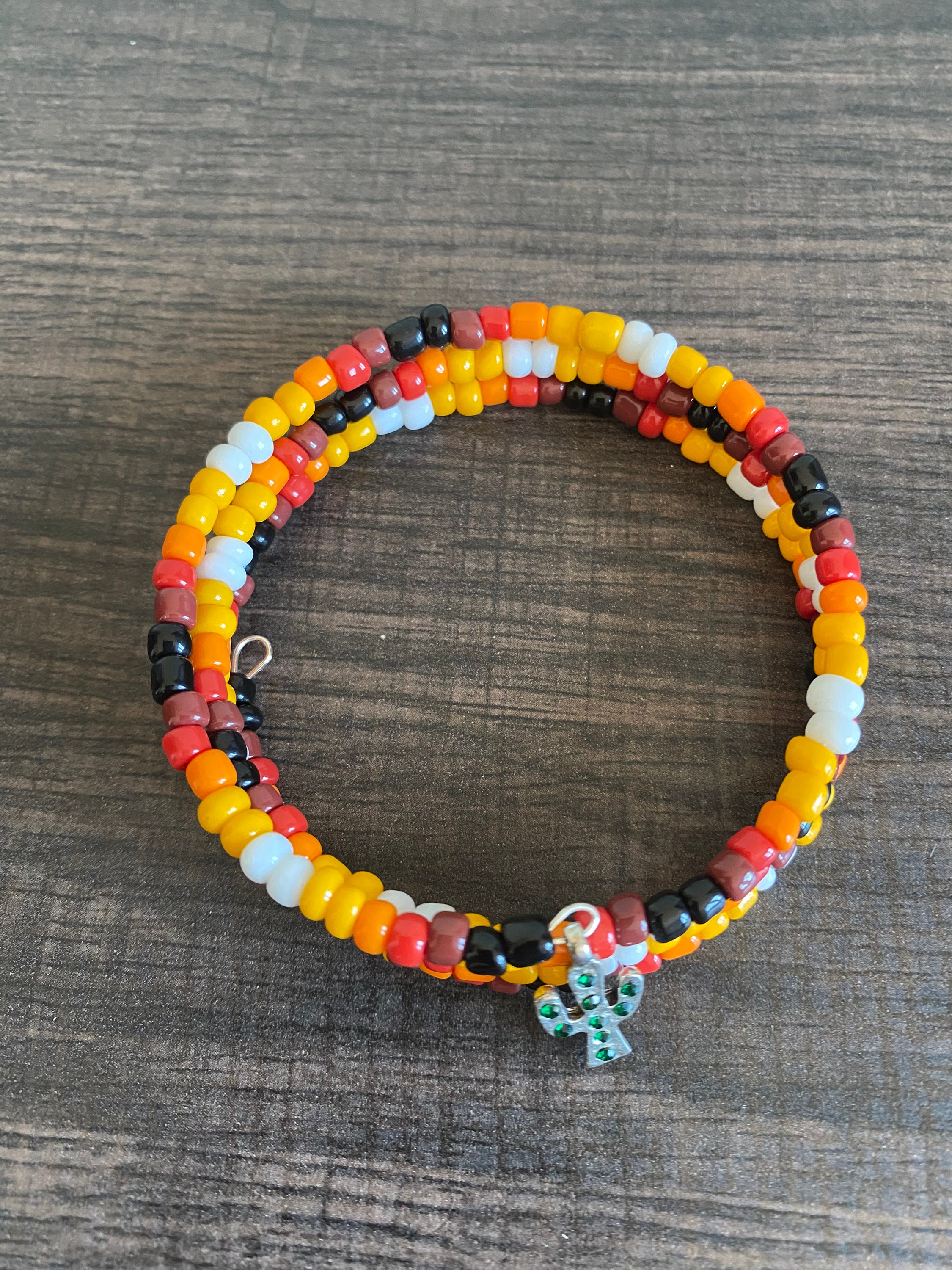 Whiskey Sunset Memory Wire Bracelet, Western Bracelet, Cactus Bracelet ...