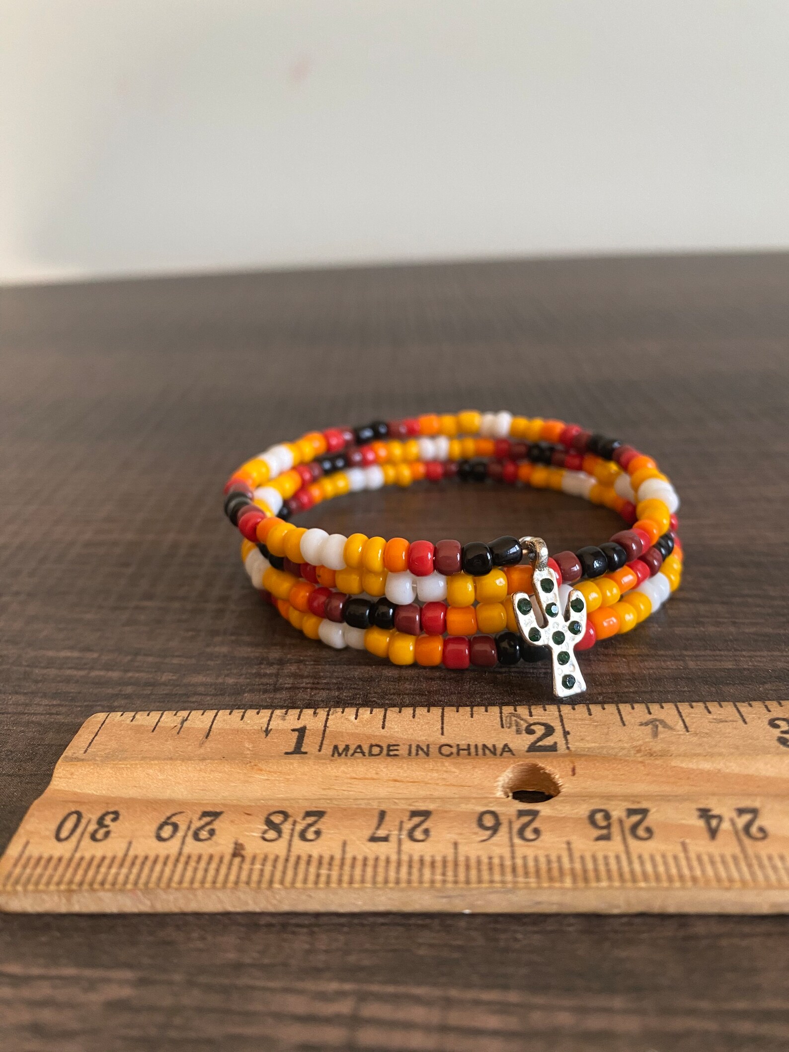 Whiskey Sunset Memory Wire Bracelet, Western Bracelet, Cactus Bracelet ...