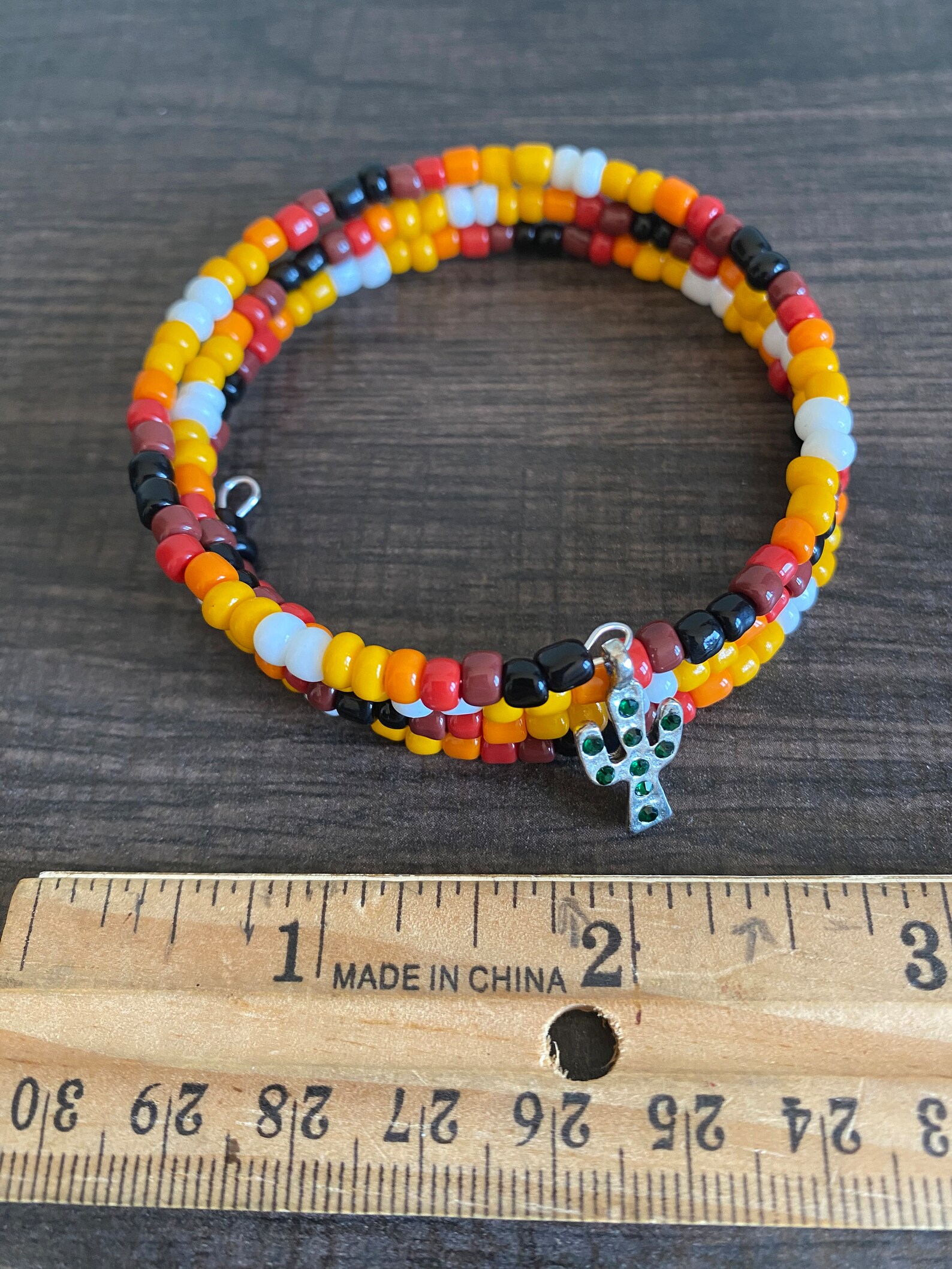 Whiskey Sunset Memory Wire Bracelet, Western Bracelet, Cactus Bracelet ...