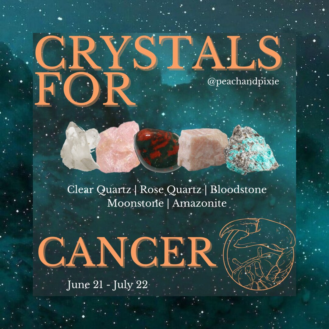 Cancer Crystal Bundle, Ethically Sourced Sustainable Metaphysical ...