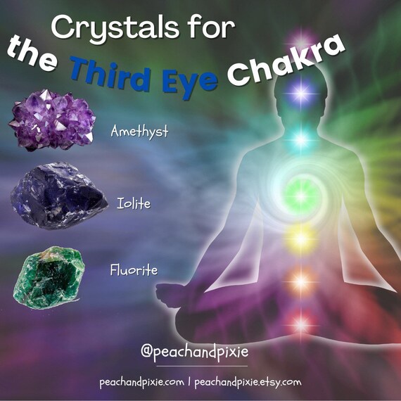 3 Crystals for the Third Eye Chakra Ethically Sourced Healing | Etsy