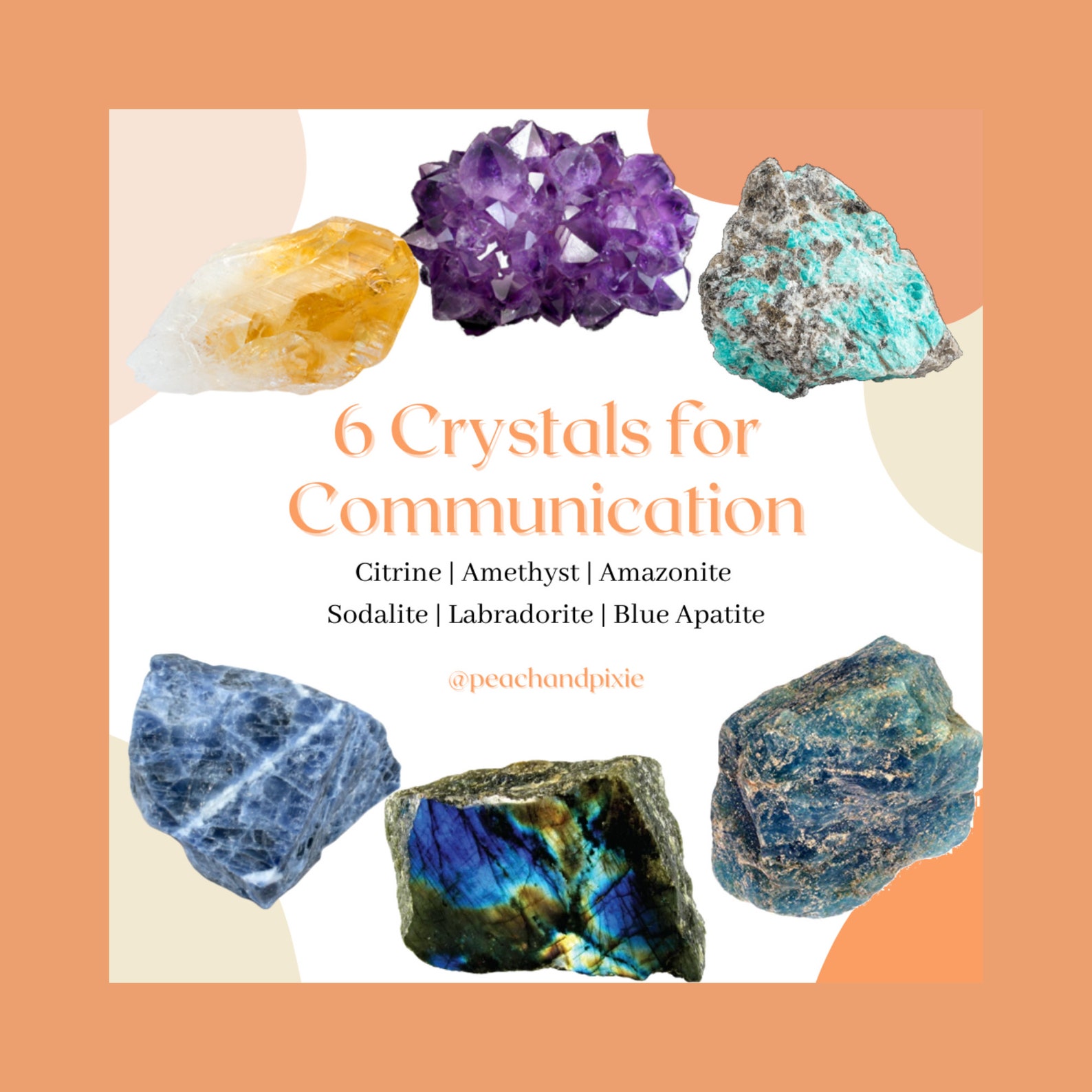 6 Crystals for Communication Ethically Sourced Black Owned - Etsy