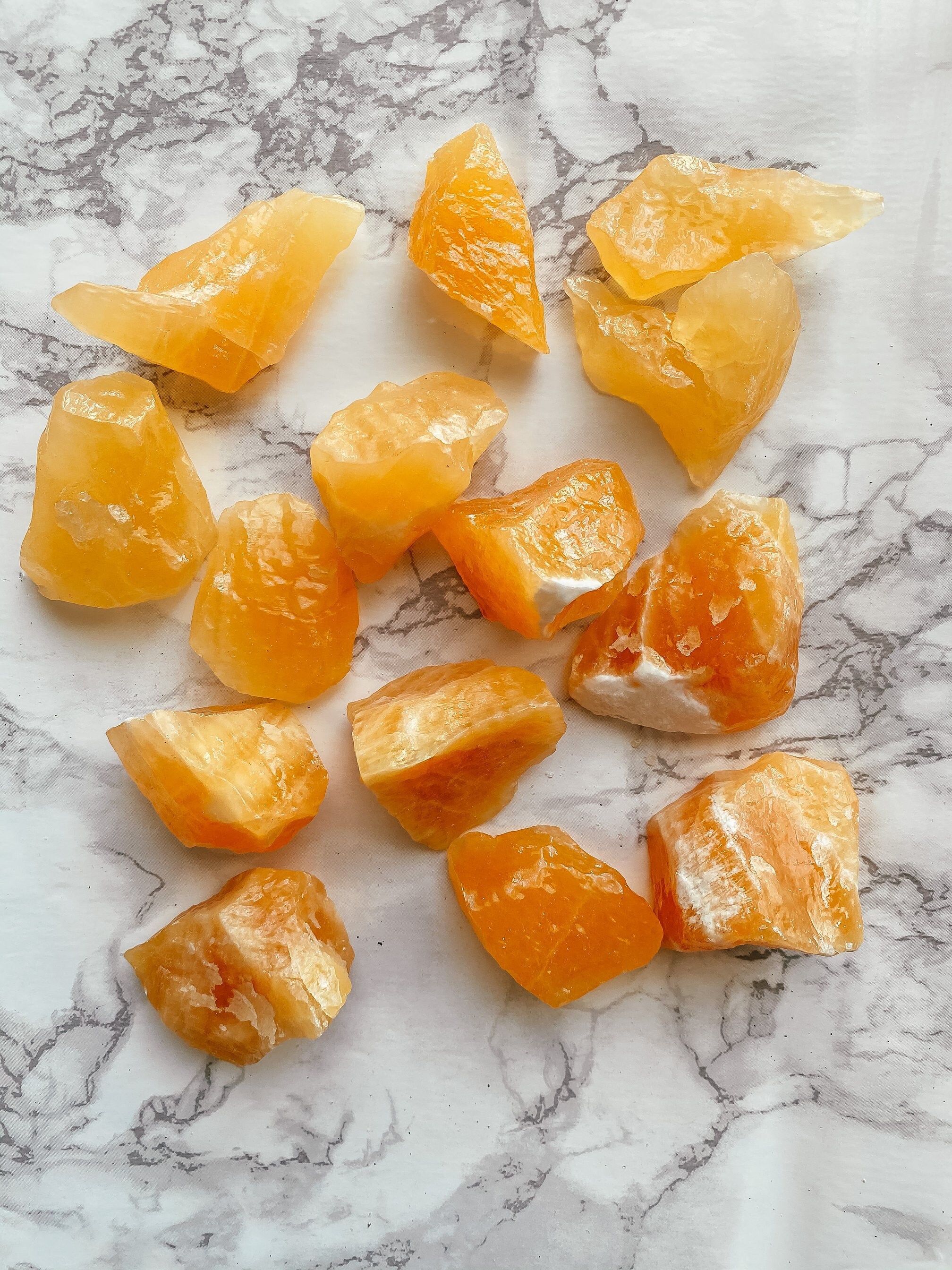 Smooth Orange Calcite Ethically Sourced Black Owned Calcite | Etsy