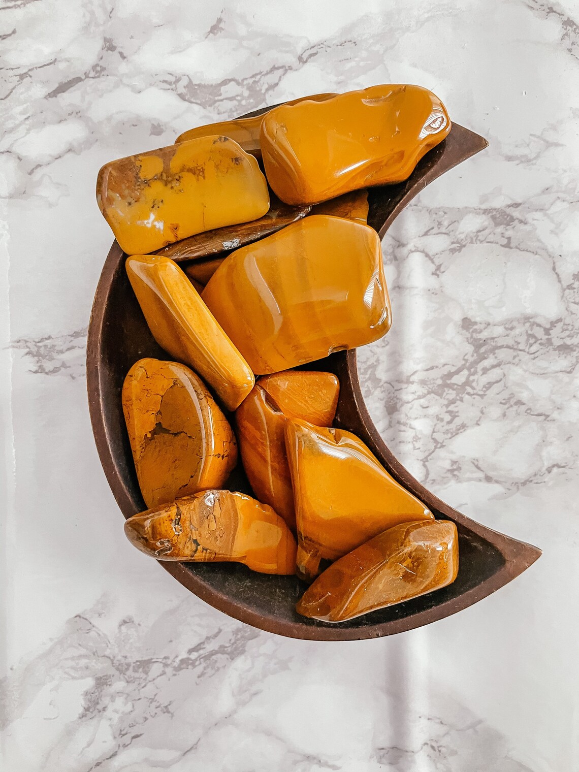 Tumbled Yellow Jasper XL Ethically Sourced Yellow Jasper | Etsy