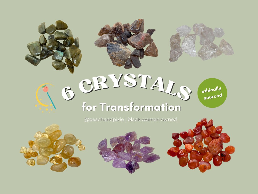 6 Crystals for Transformation, Ethically Sourced Black Owned Crystal ...
