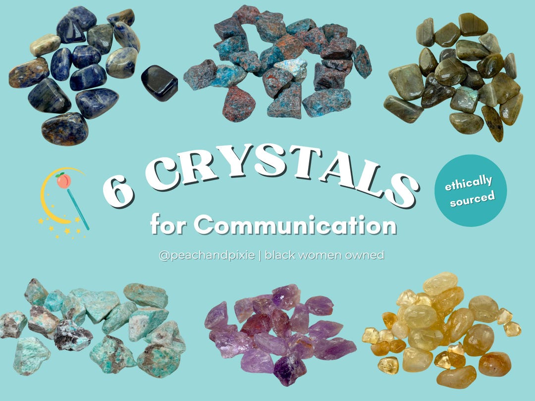 6 Crystals for Communication, Ethically Sourced Black Owned Healing ...