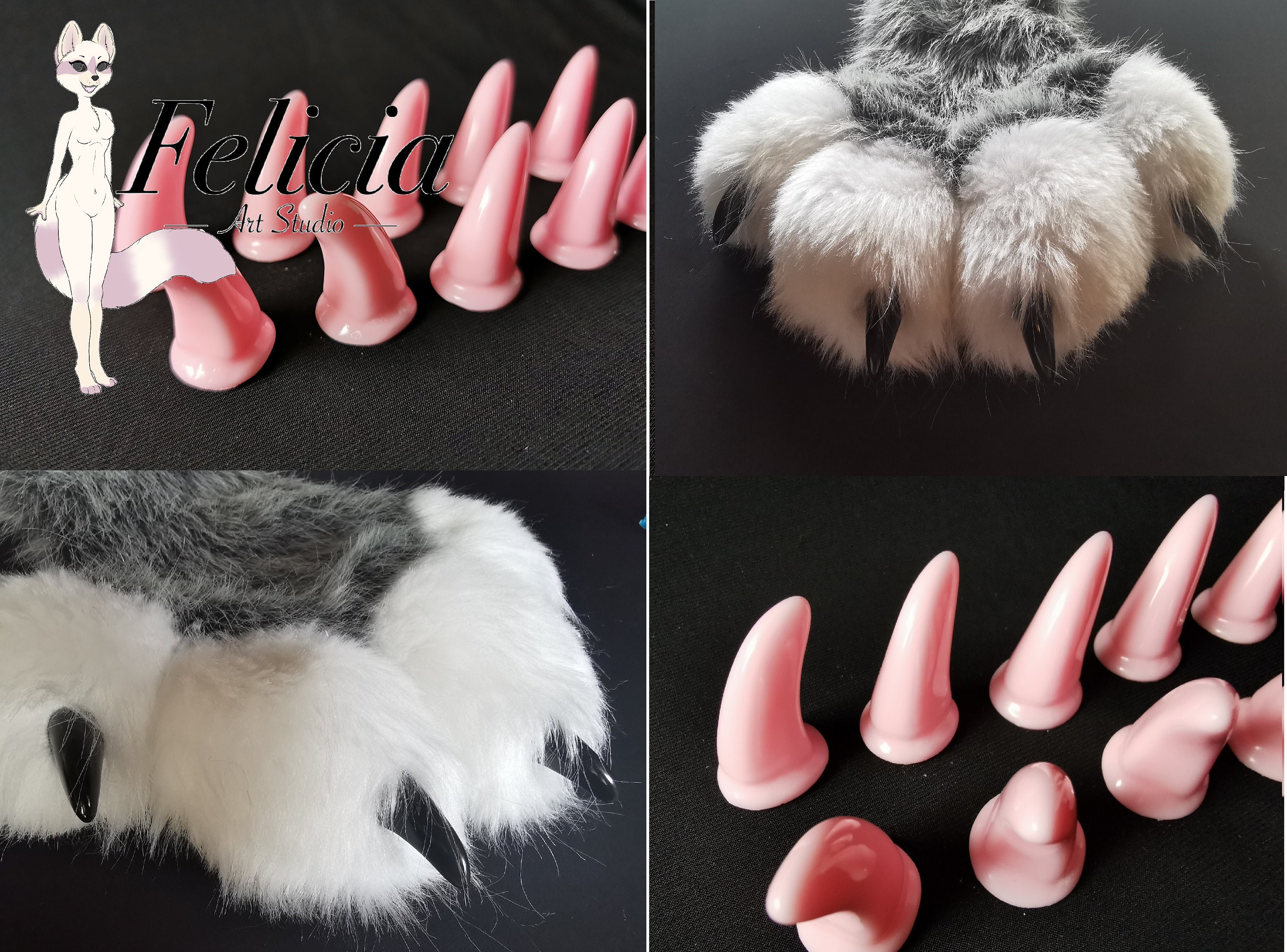 Fursuit claws resin claws furry claws cosplay claws | Etsy