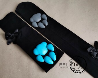 Socks Paws, Silicone Paw Pads, Pads for Cosplay, Sqishy Silicone, Neko ...