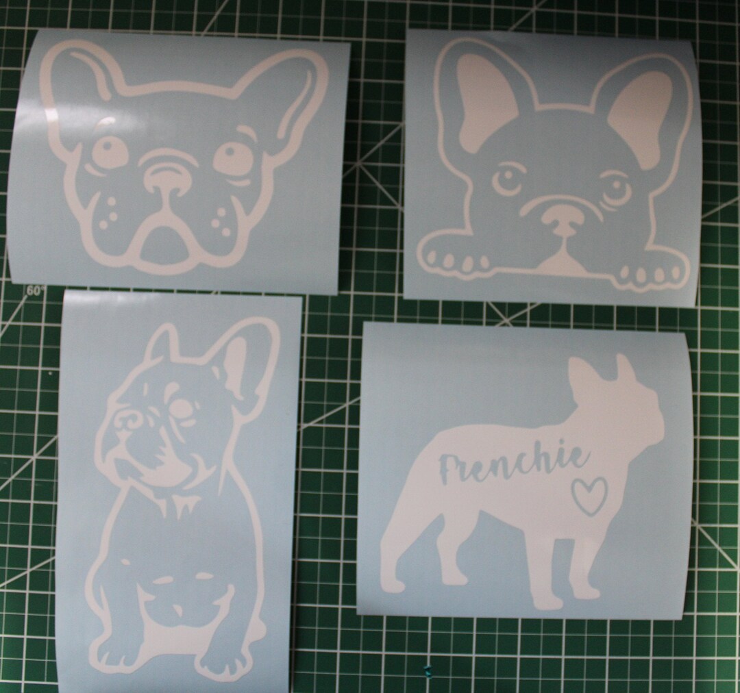 Frenchie Decal, French Bulldog Window Vinyl, Vinyl Decal, Frenchie Love ...