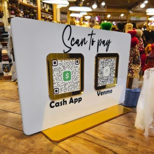 Vendor Payment Sign, Craft Show Payment Sign, Qr Code Payment , Qr Code ...