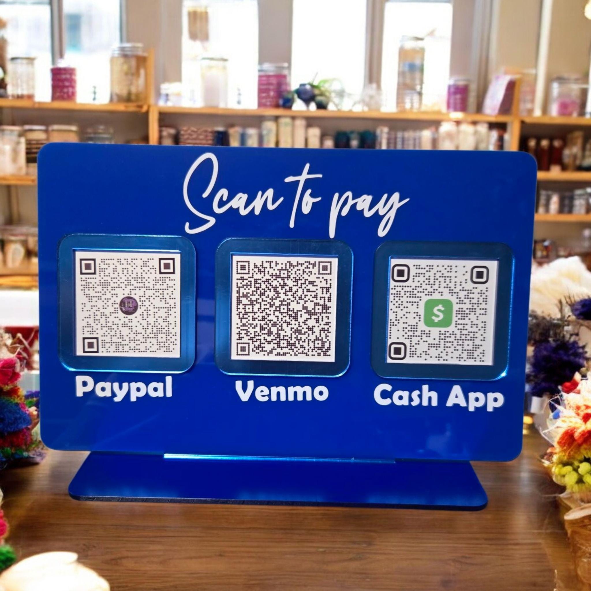 Vendor Payment Sign, Craft Show Payment Sign, Qr Code Payment , Qr Code ...