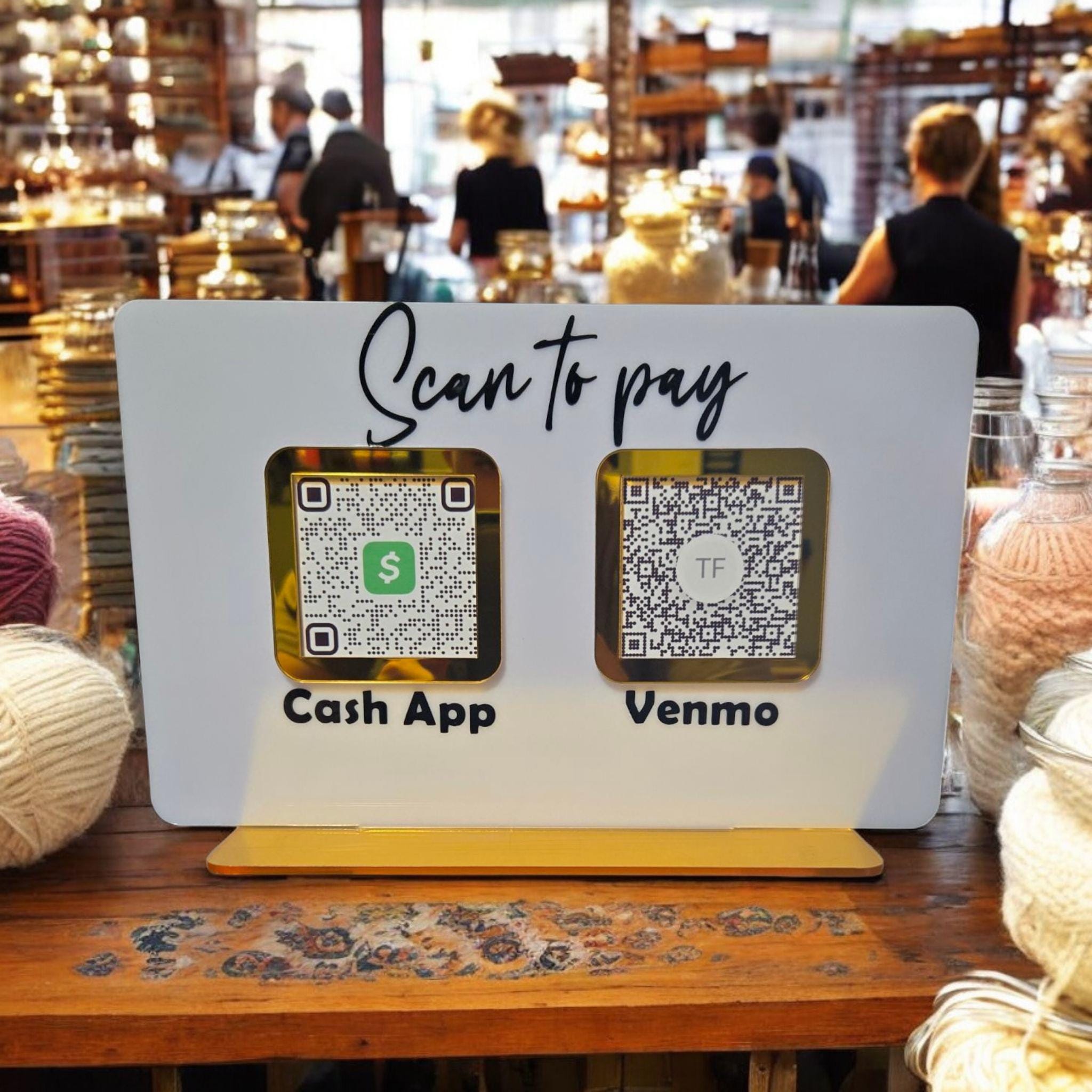 Vendor Payment Sign, Craft Show Payment Sign, Qr Code Payment , Qr Code ...