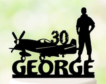 Pilot Cake Topper | Etsy
