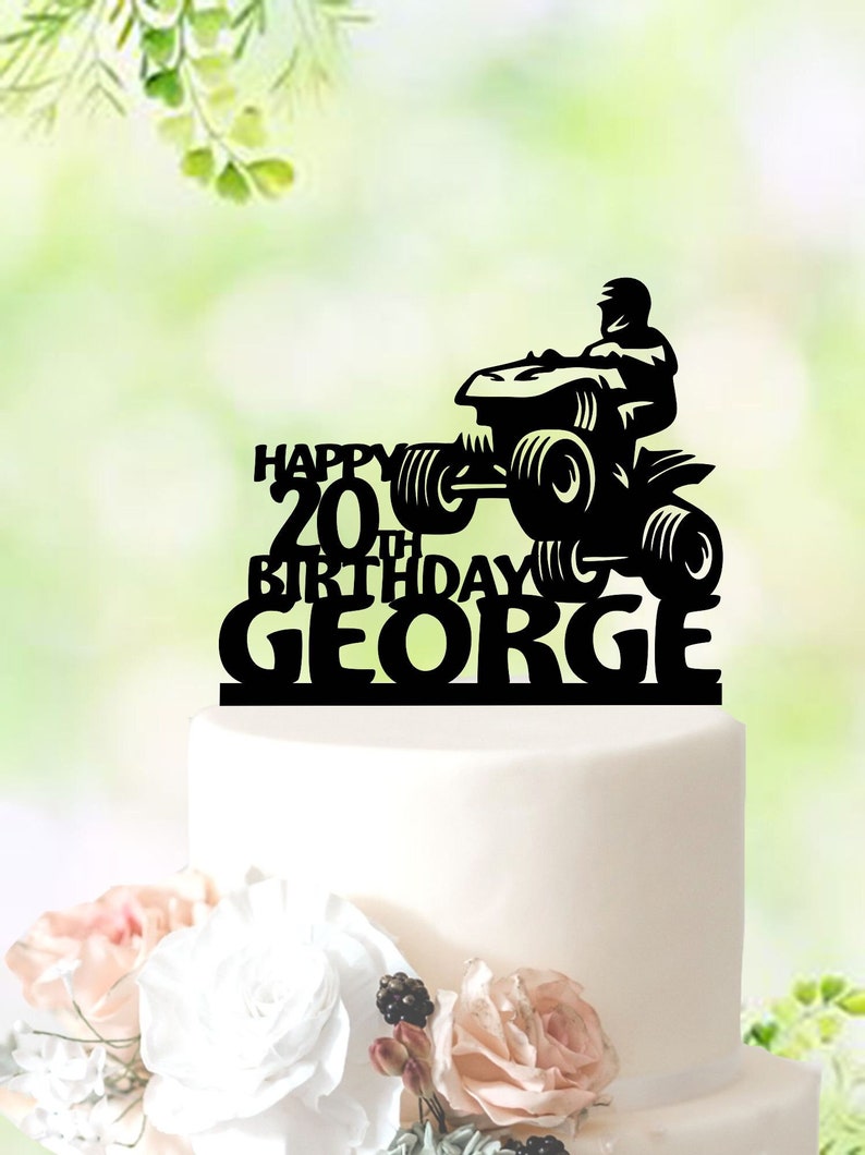 ATV Quad Cake Topper Extreme Sport Birthday Cake Topper - Etsy