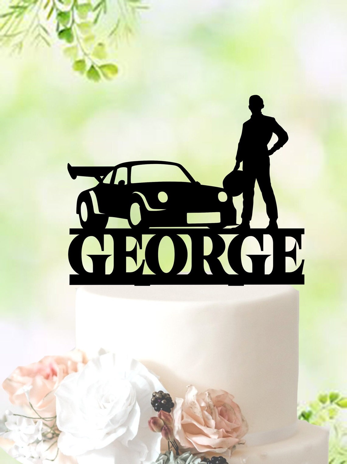 Racing Cake Topper Race Car Cake Topper Race Birthday - Etsy