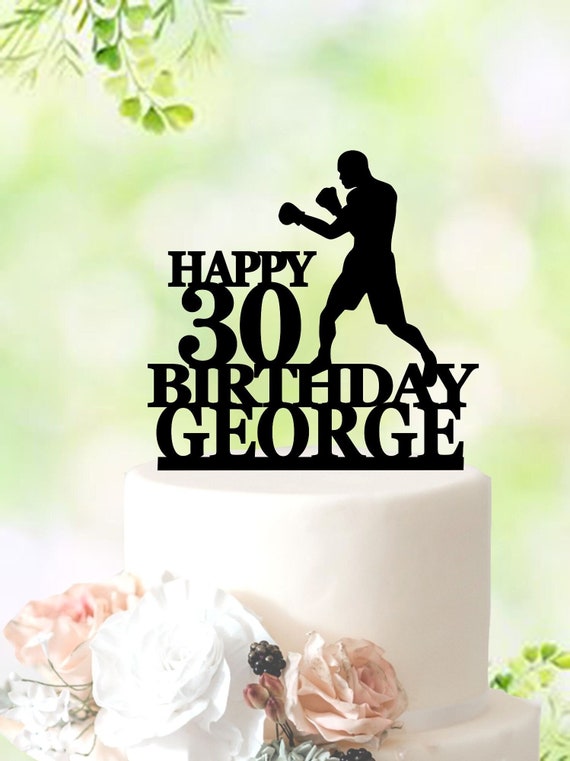 Boxing Cake Topper Boxer Cake Topper Boxer Birthday | Etsy