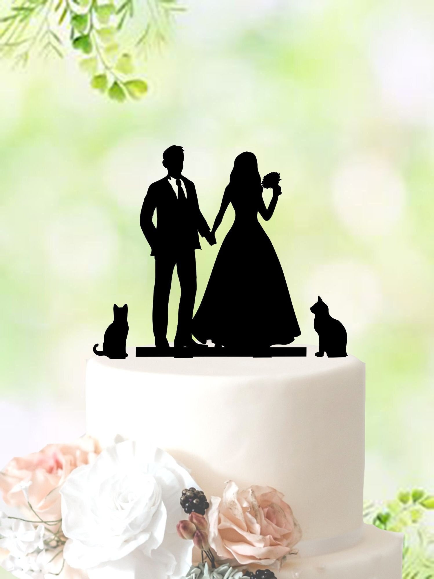 Cat Themed Wedding Cake