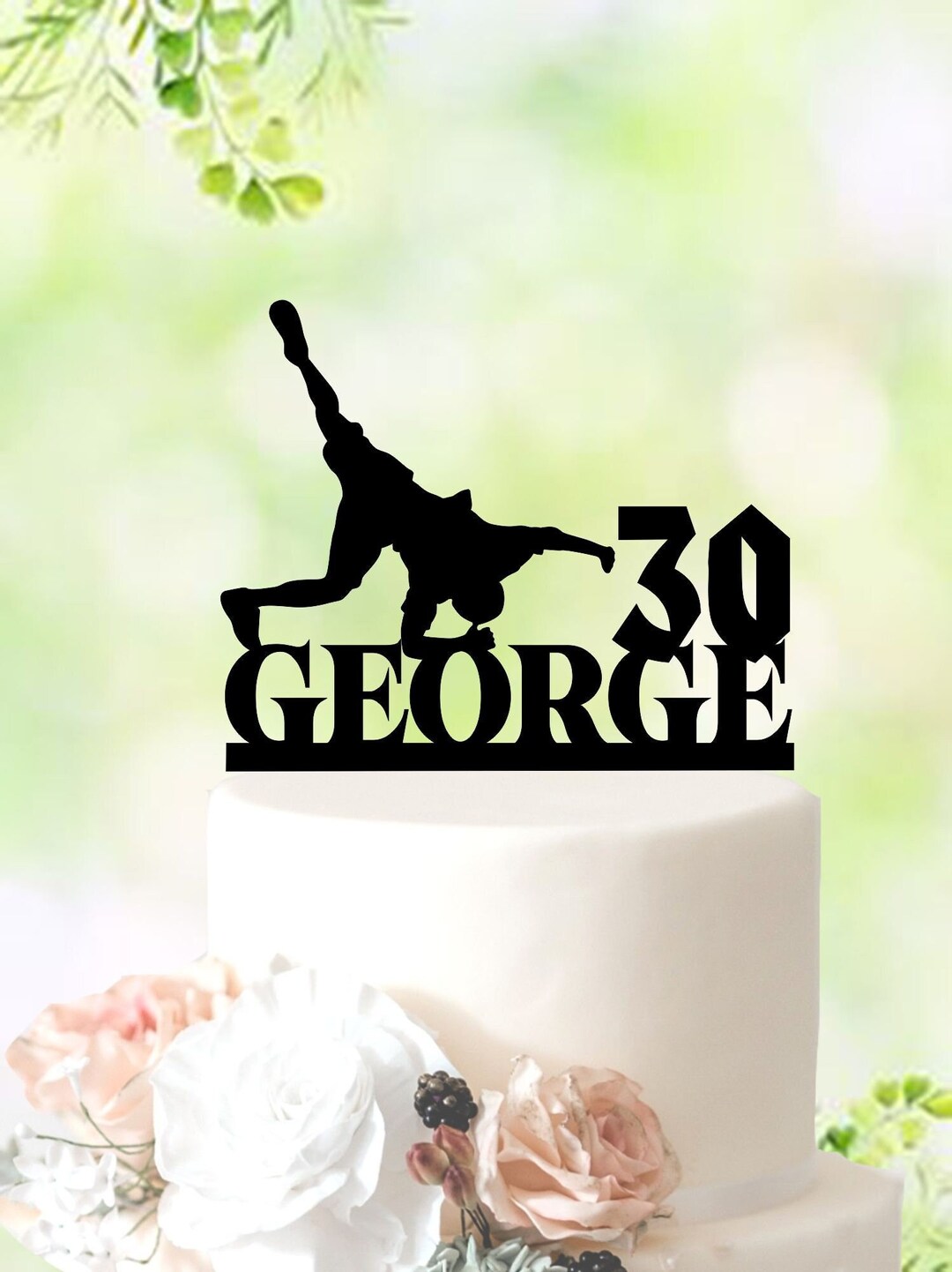Dancing Birthday Cake Topper, Dancer Cake Topper, Break Dancing Cake ...